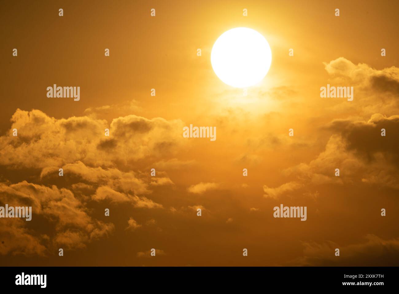 Sunset, clouds, golden hour Stock Photo - Alamy