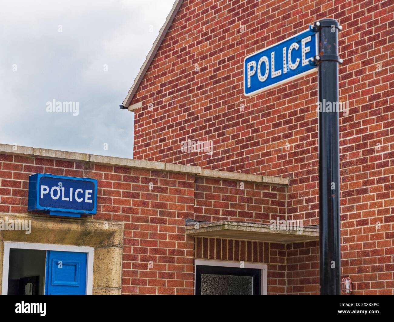 Police signs marking an old police station, UK Stock Photo - Alamy