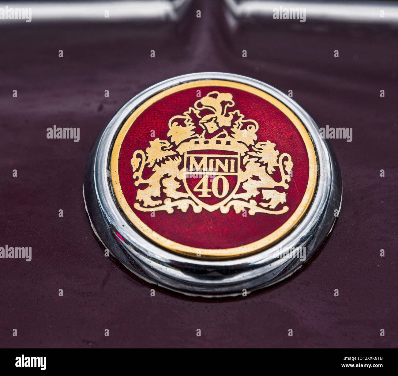 Badge of the Mini 40 celebrating 40 years of Mini production by the ...