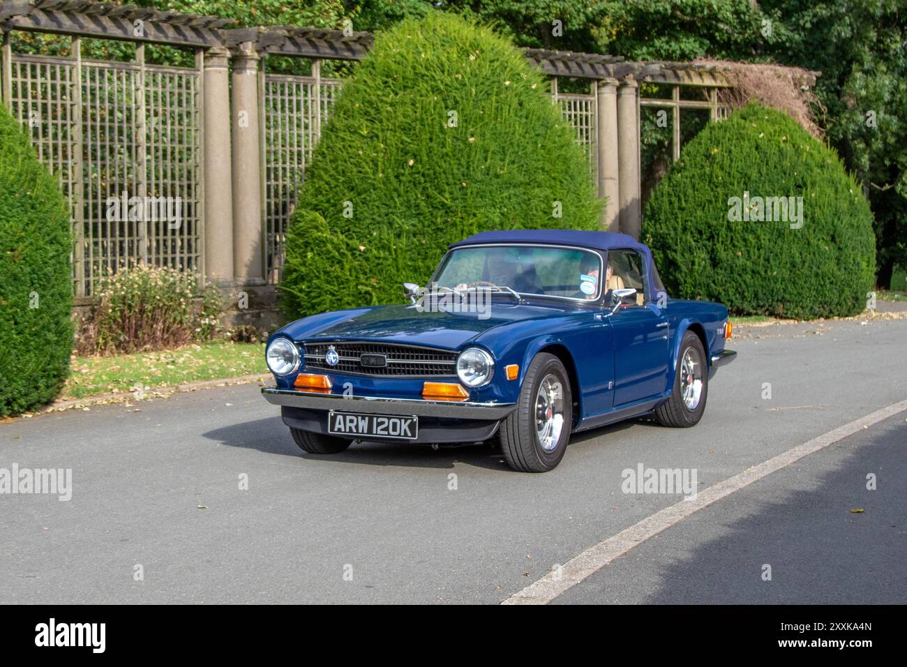1972 70s blue Triumph TR6, Classic and Vintage cars on display at ...