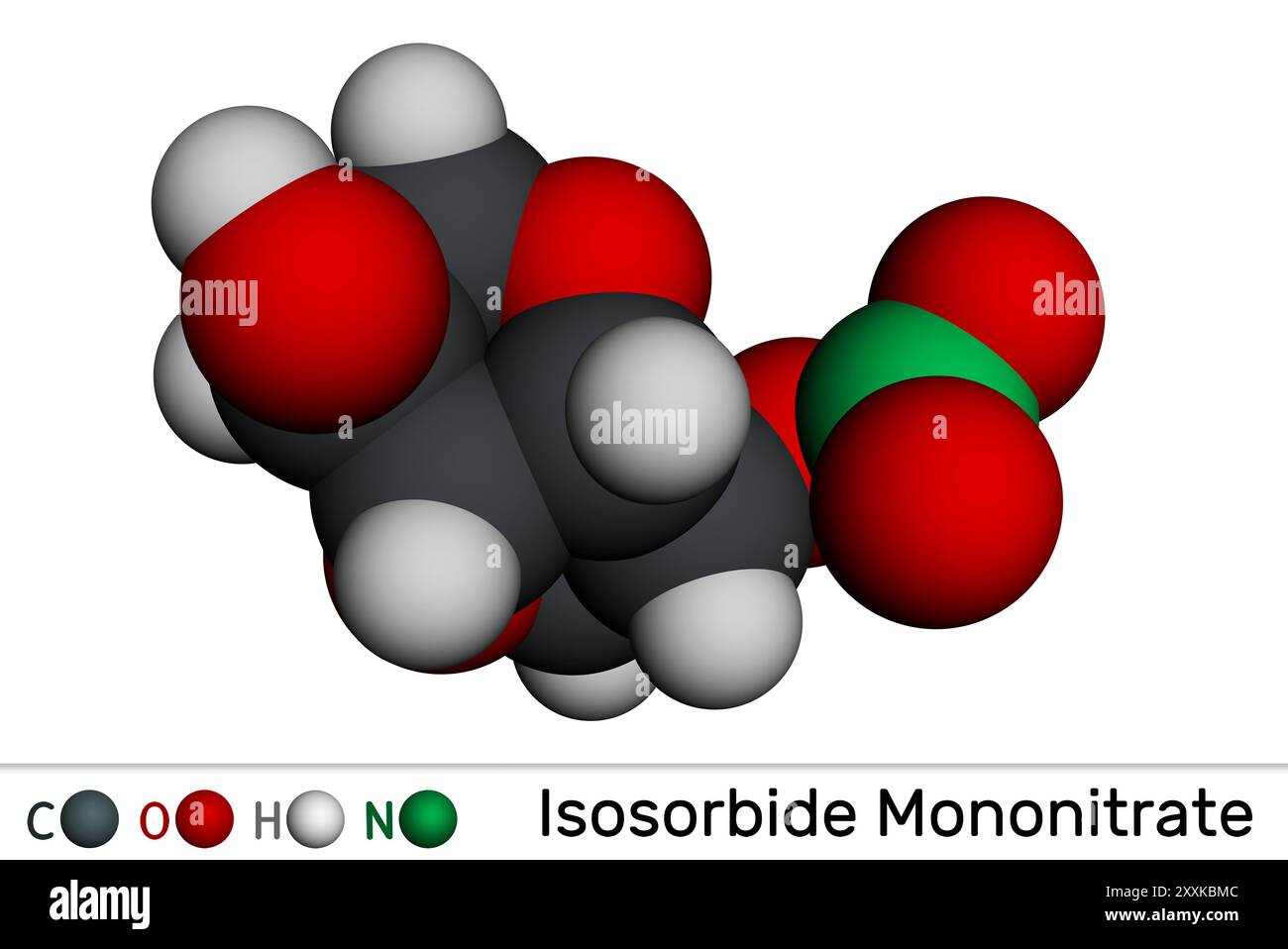 Isosorbide Mononitrate Molecule Used To Treat Angina Caused By