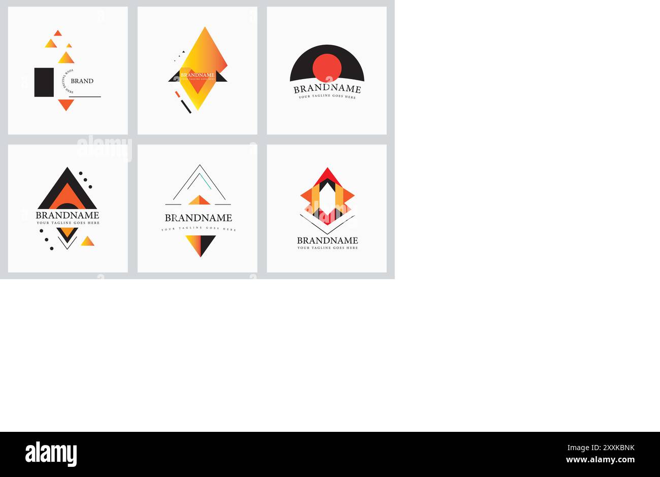 Modern Geometric Logos Collection Stock Vector Image & Art - Alamy