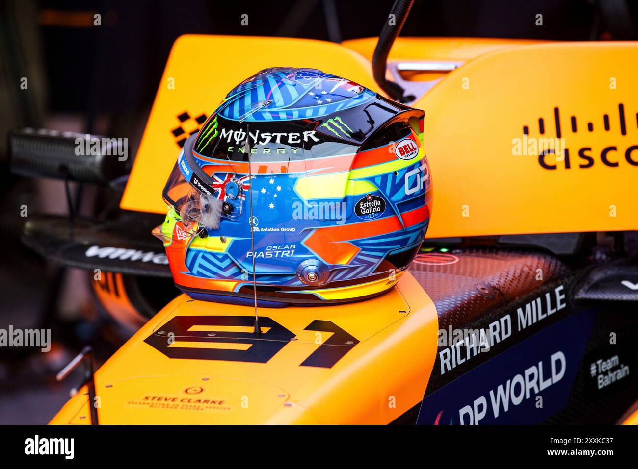 Zandvoort, Netherlands. 24th Aug, 2024. Helmet of #81 Oscar Piastri ...