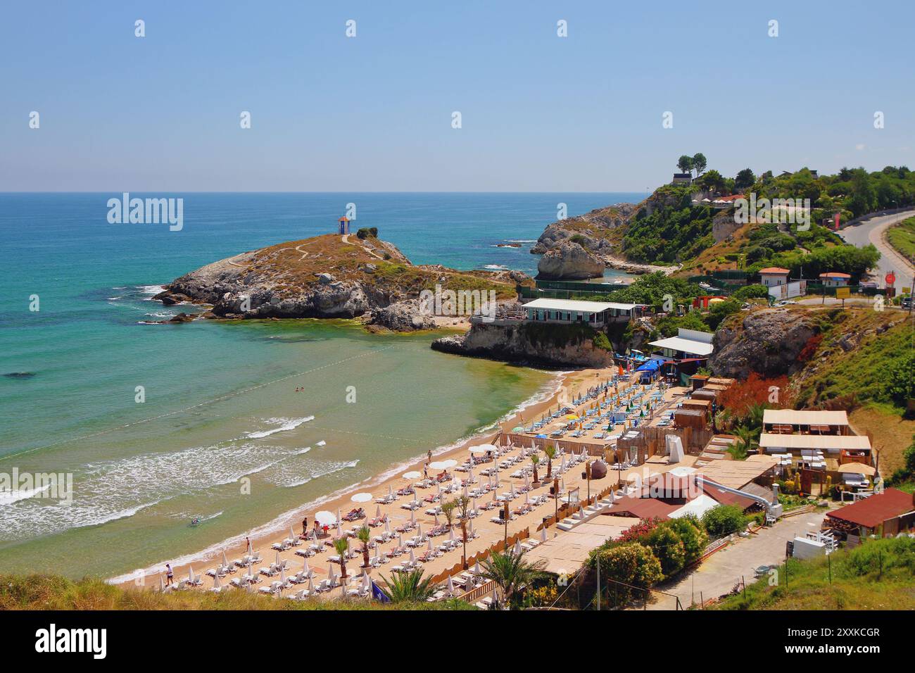 Beach in bay. Balibey, Sile, Istanbul, Turkey Stock Photo - Alamy