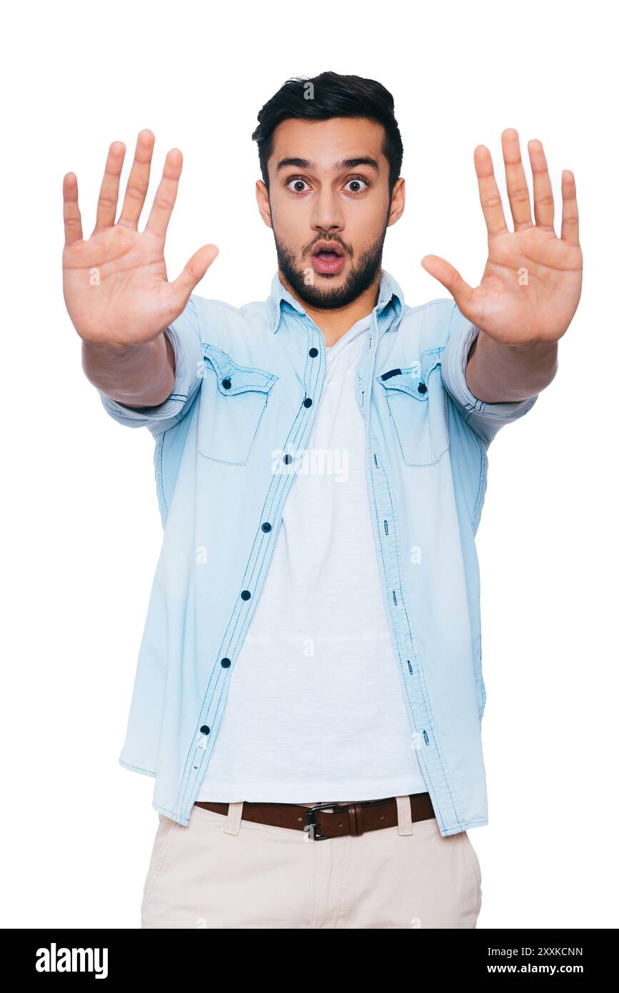 Indian man surprise shock hi-res stock photography and images - Alamy