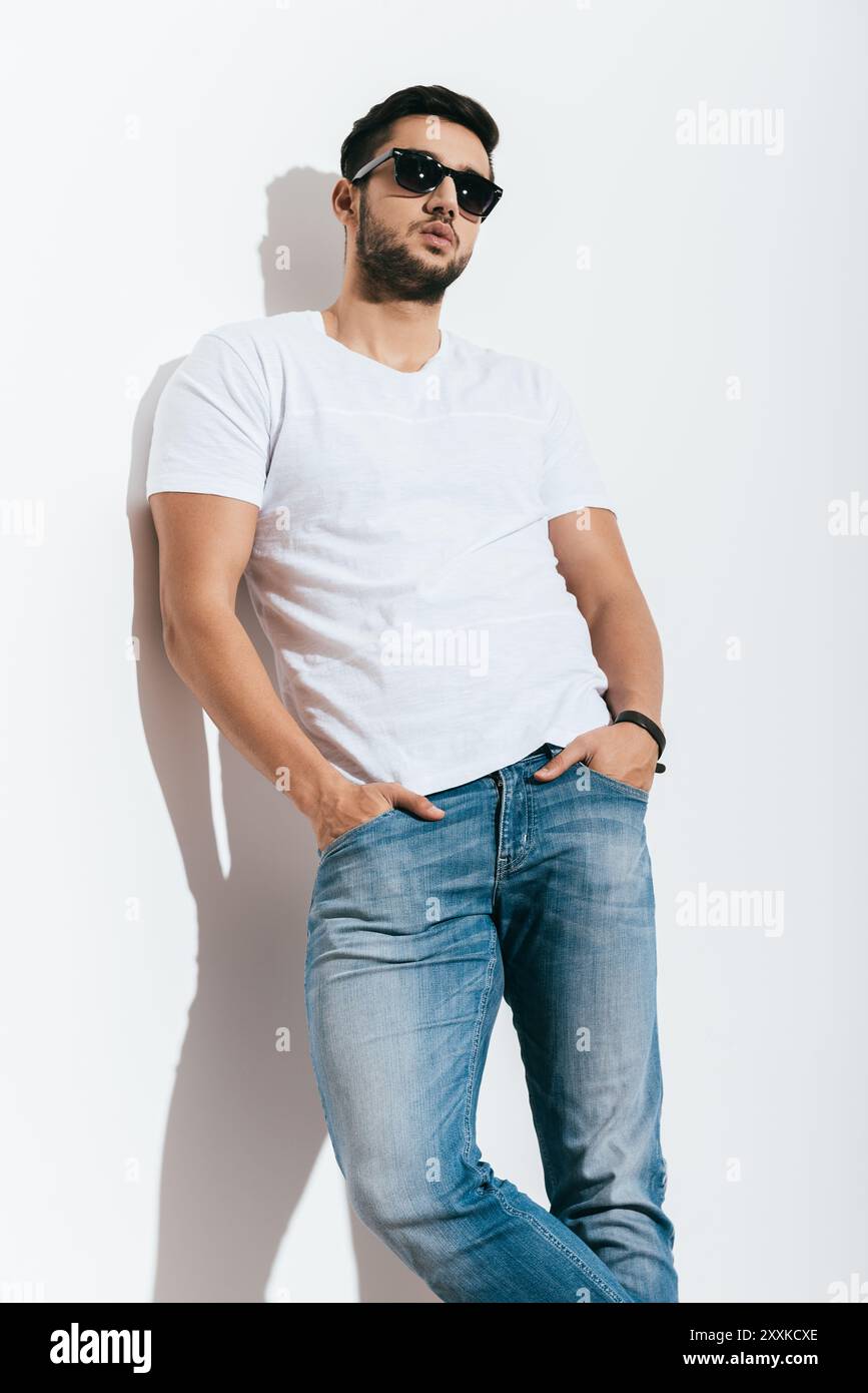 Handsome young indian man in hi-res stock photography and images - Alamy