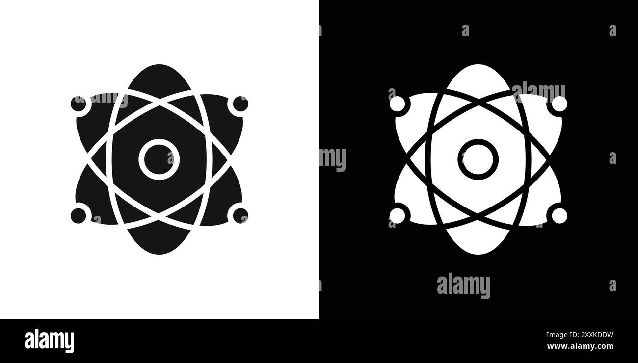 Nuclear vector logo particle Stock Vector Images - Alamy