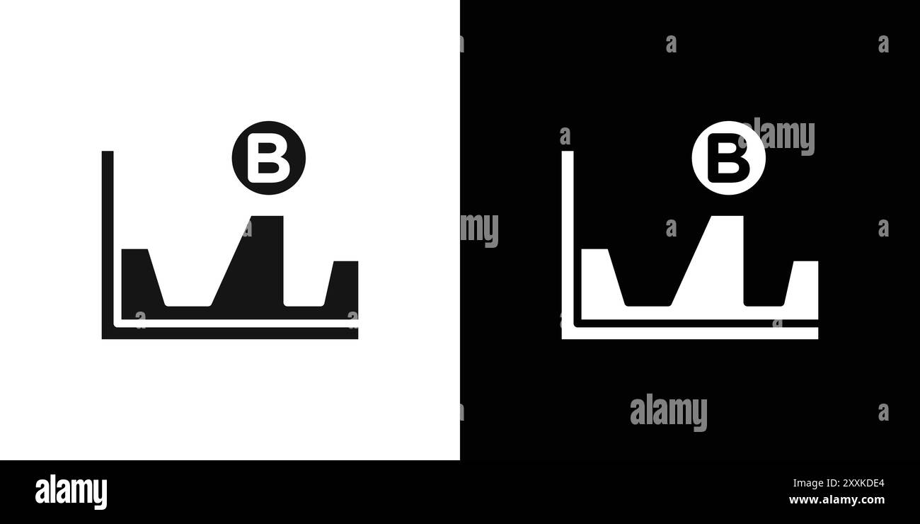 Bitcoin Evolution icon logo sign vector outline in black and white ...