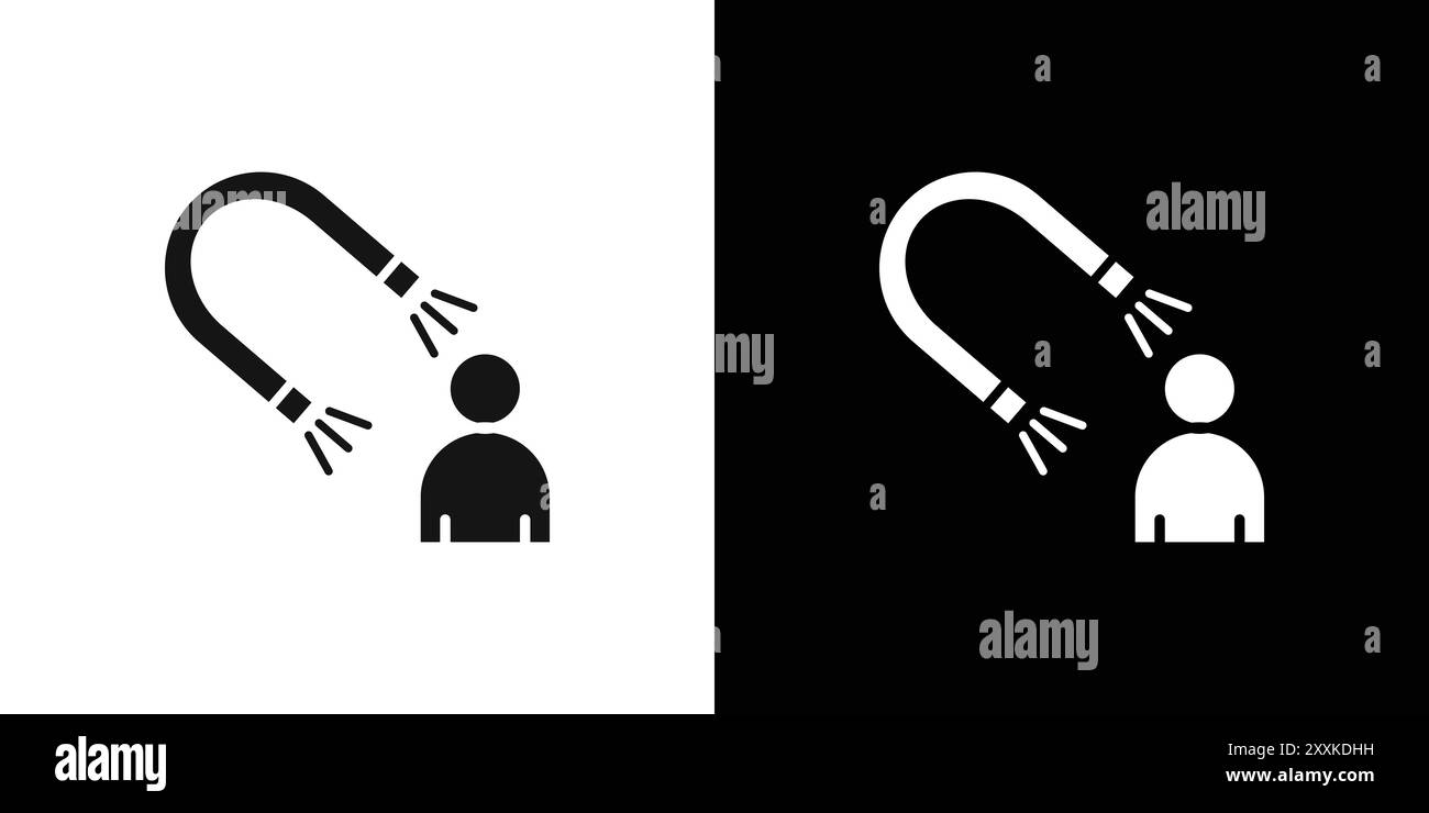 Attraction icon logo sign vector outline in black and white color Stock ...