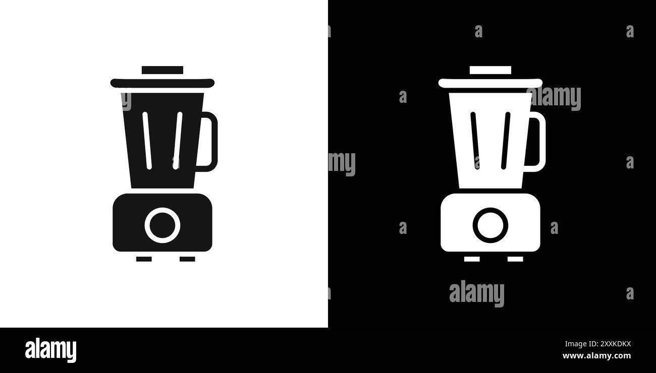 Blender icon logo sign vector outline in black and white color Stock ...