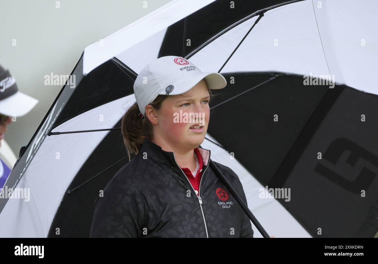 England's Lottie Woad on the second fairway during day four of the 2024 ...