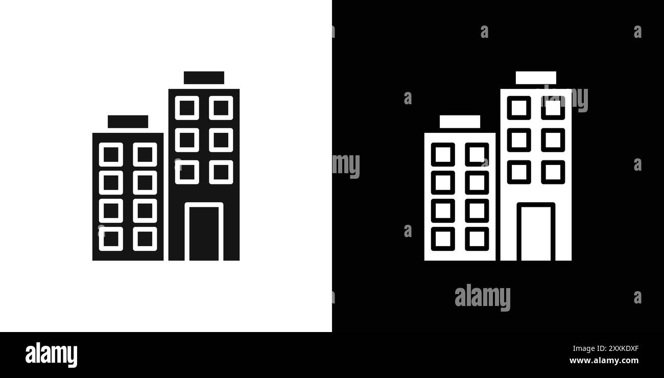 Company icon logo sign vector outline in black and white color Stock ...