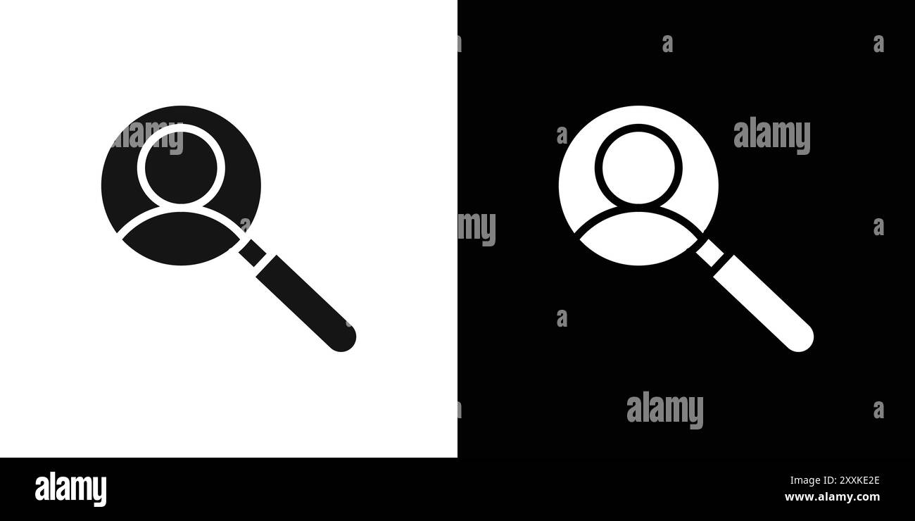 candidate icon logo sign vector outline in black and white color Stock ...