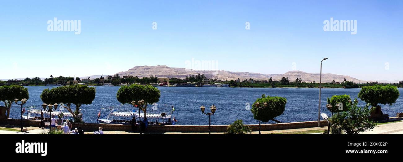 Visitors delight in a sunny day as they cross the iconic Nile River in ...