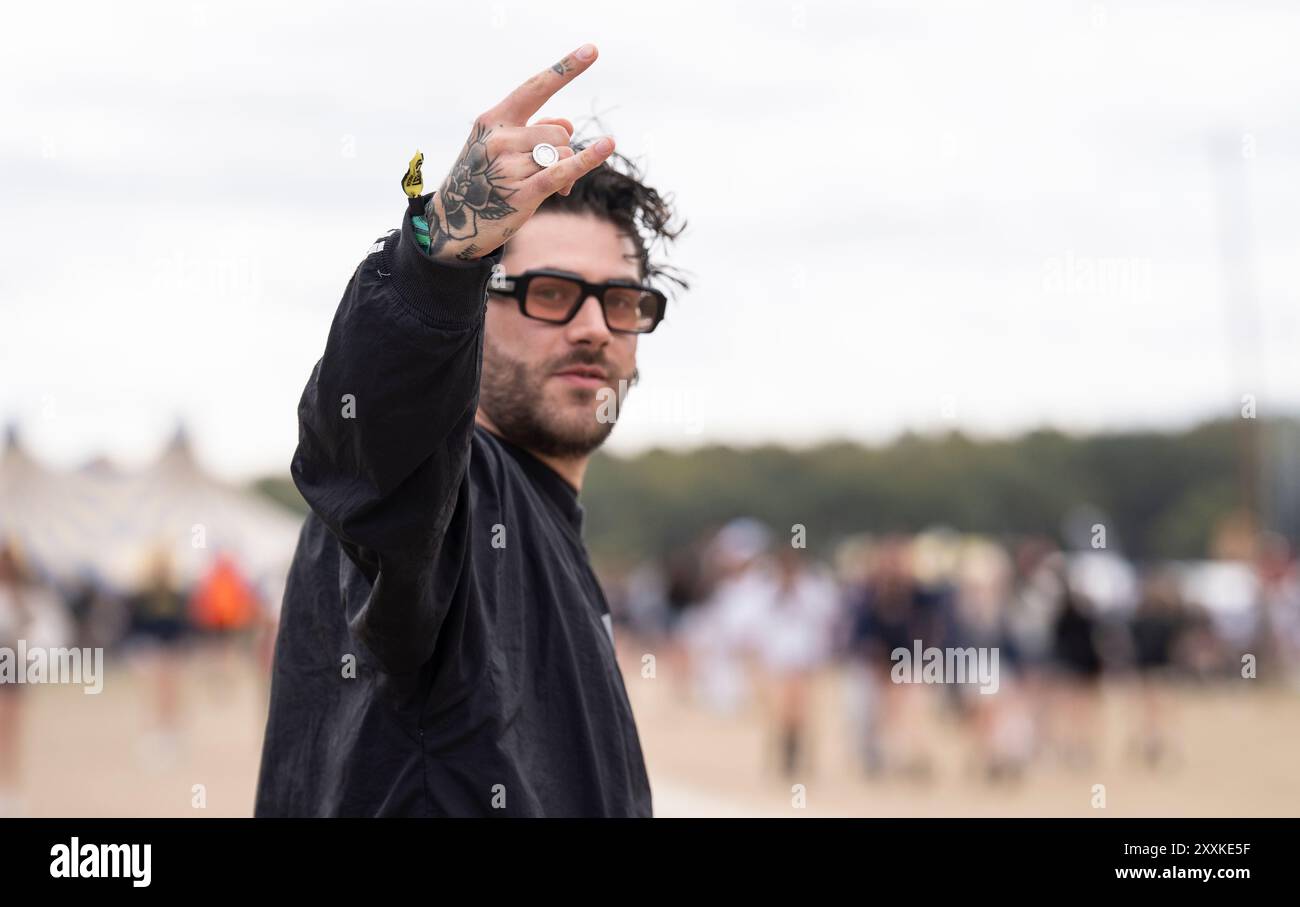A man attends the Leeds Festival 2024 at Bramham Park in Leeds. Picture ...
