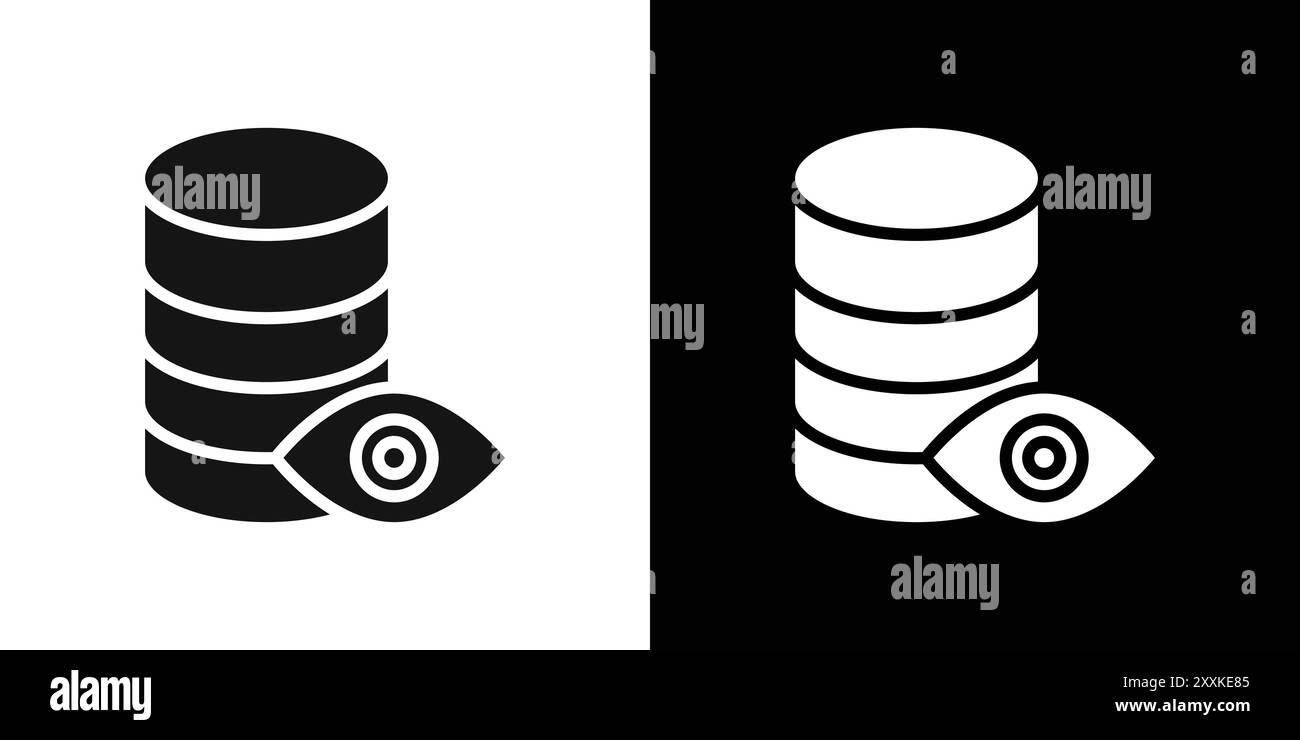 Data visualisation icon logo sign vector outline in black and white ...