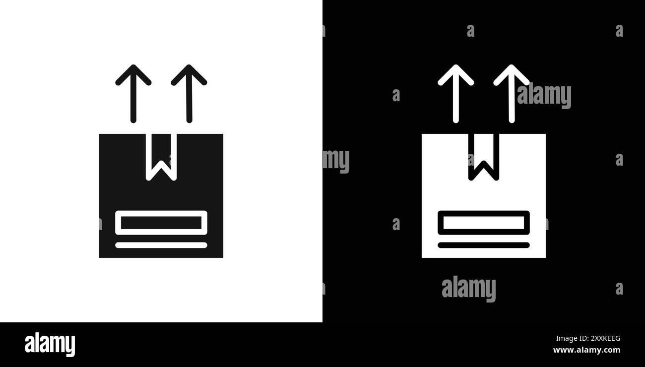 distribution icon logo sign vector outline in black and white color ...