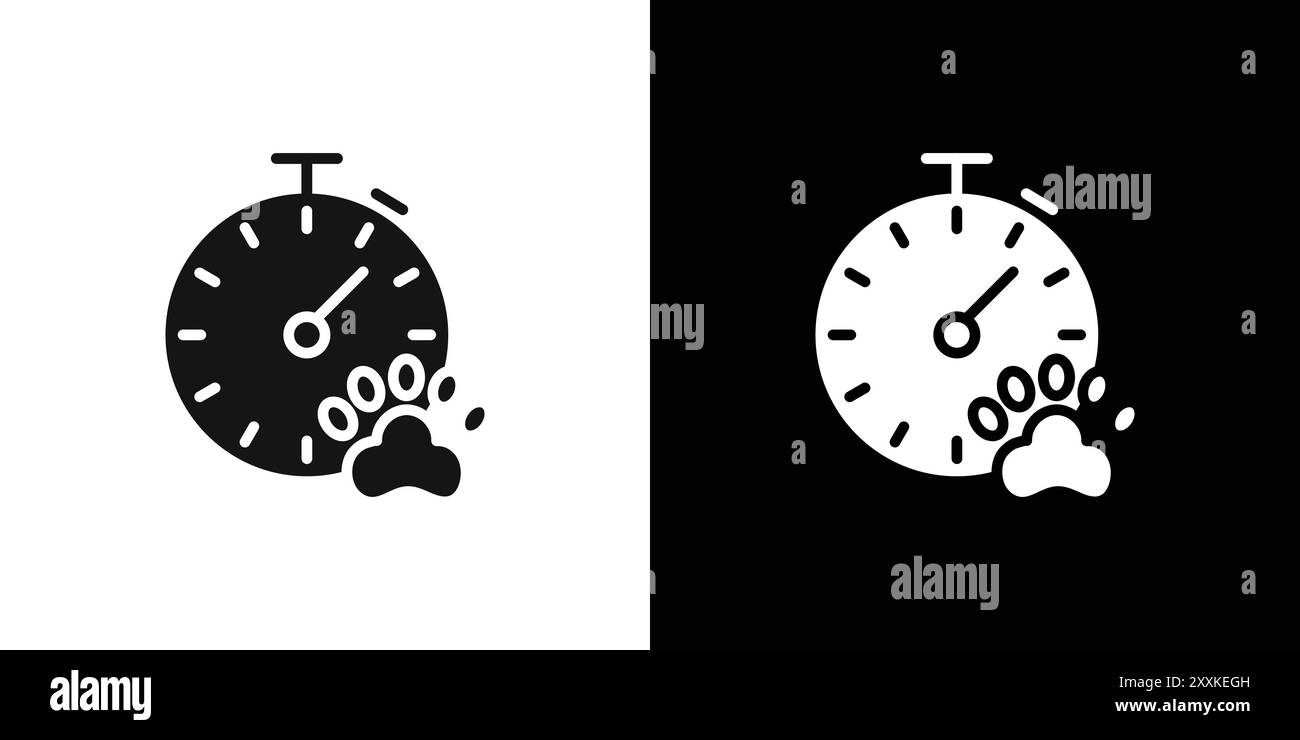 Dog competition icon logo sign vector outline in black and white color ...