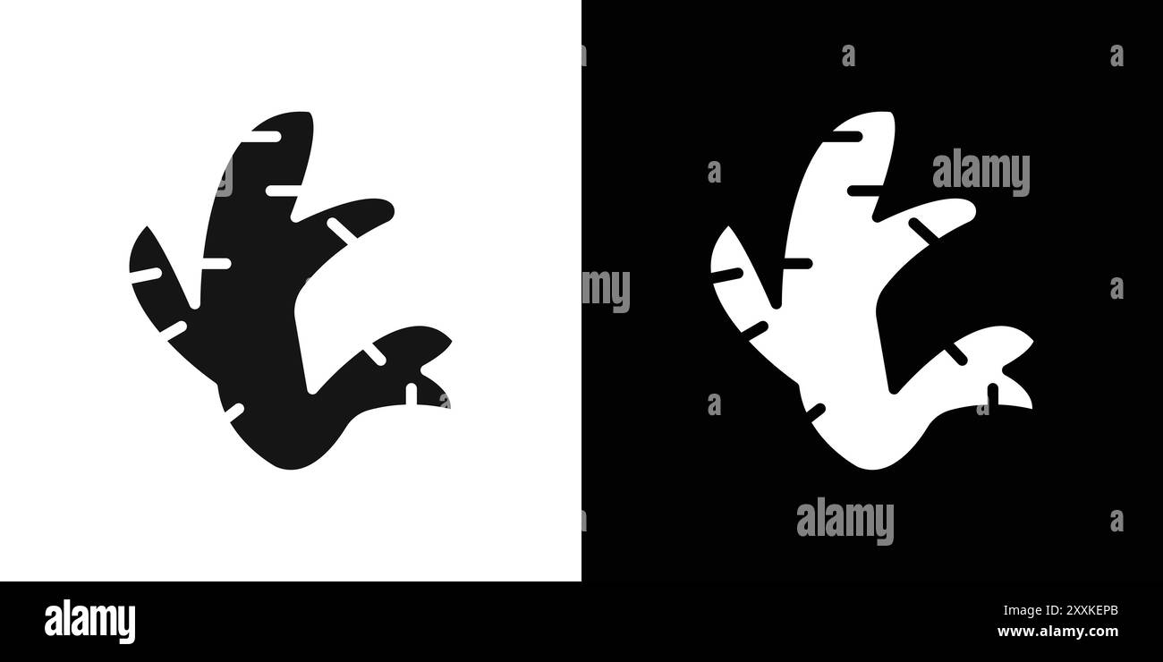 Ginger icon logo sign vector outline in black and white color Stock ...