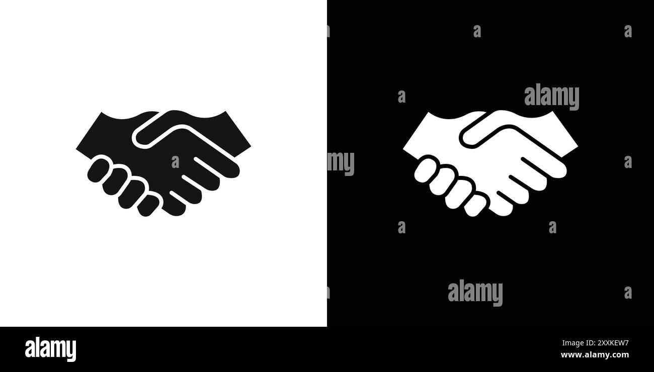 fair trade icon logo sign vector outline in black and white color Stock ...