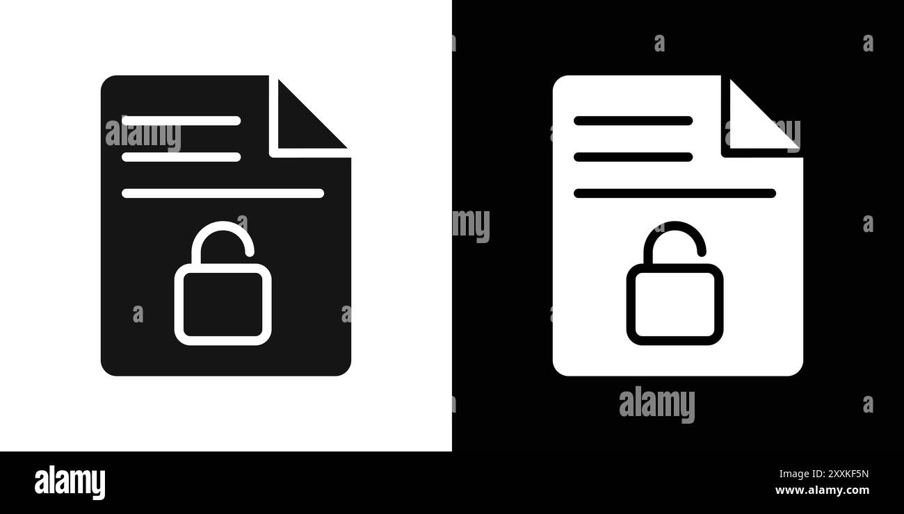 Files and Folders Security icon logo sign vector outline in black and ...