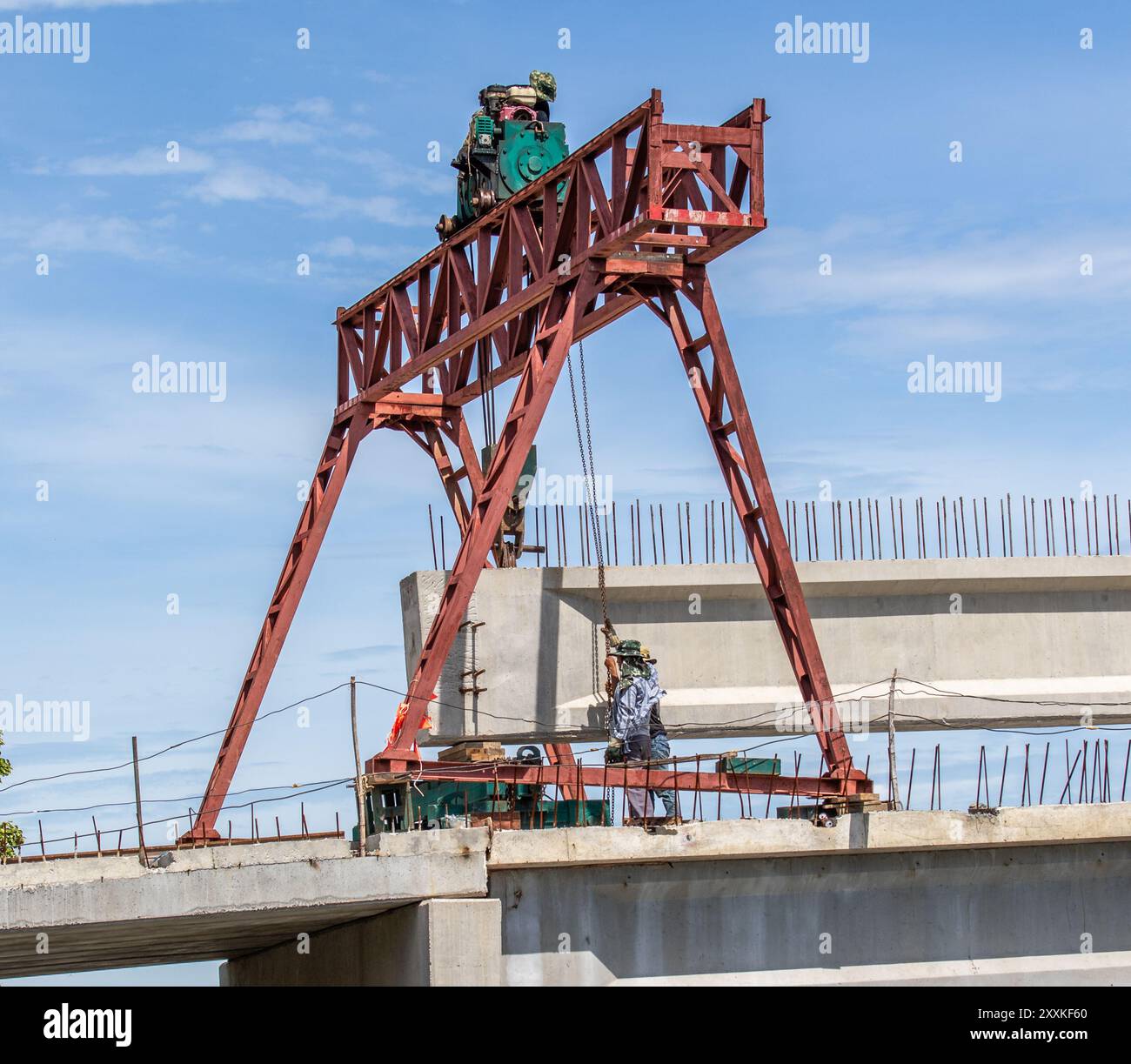 Bridge Construction part 1 Stock Photo - Alamy