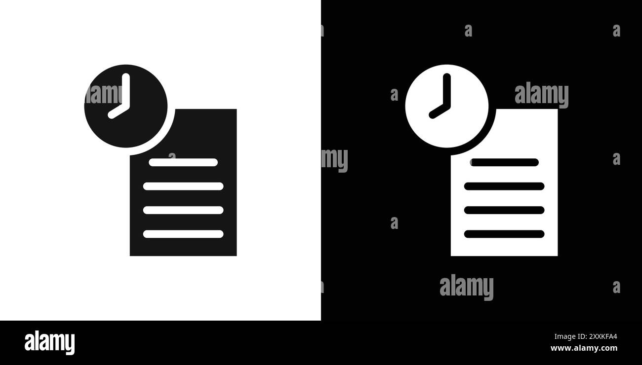 history icon logo sign vector outline in black and white color Stock ...