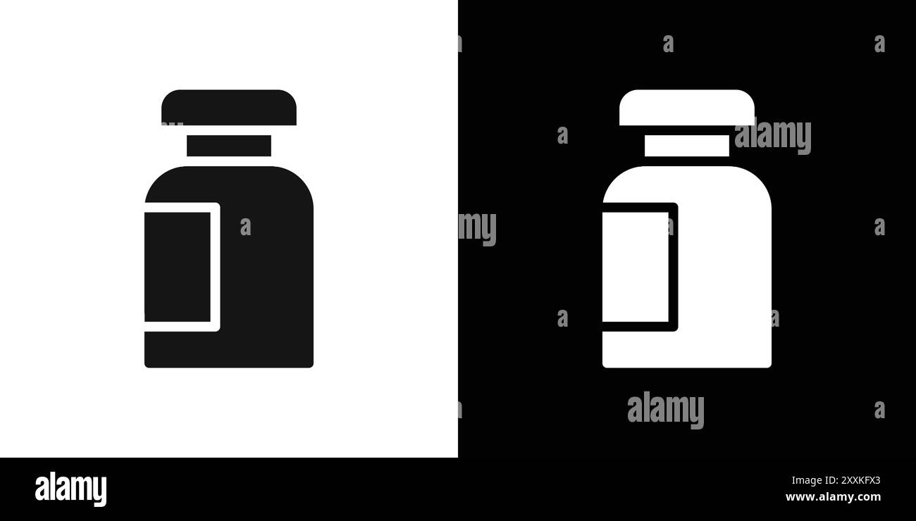 injection vial icon logo sign vector outline in black and white color ... injection vial icon logo sign vector outline in black and white color ...