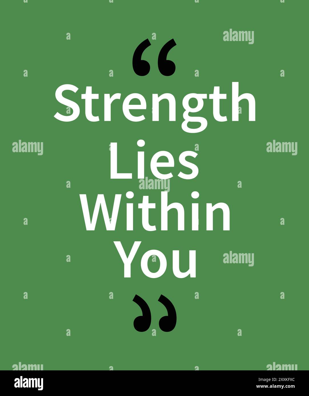 Strength lies within you, typography motivational quotes, modern design ...