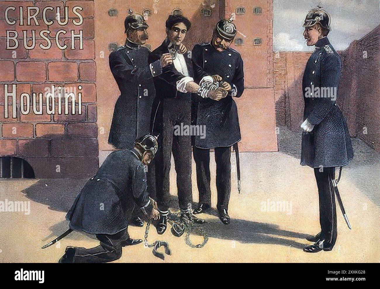 Vintage harry houdini poster hi-res stock photography and images - Alamy
