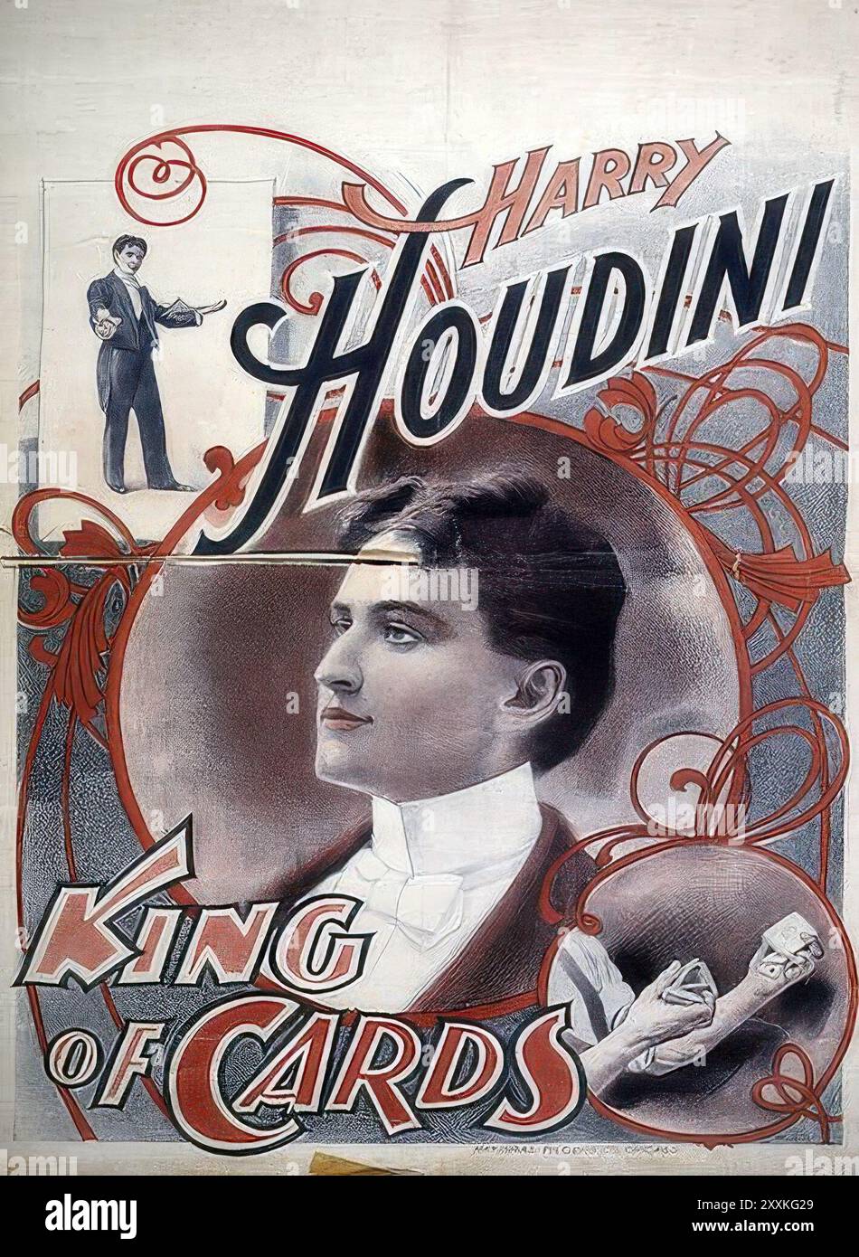 Harry Houdini - Digital enhancement of antique image Stock Photo - Alamy