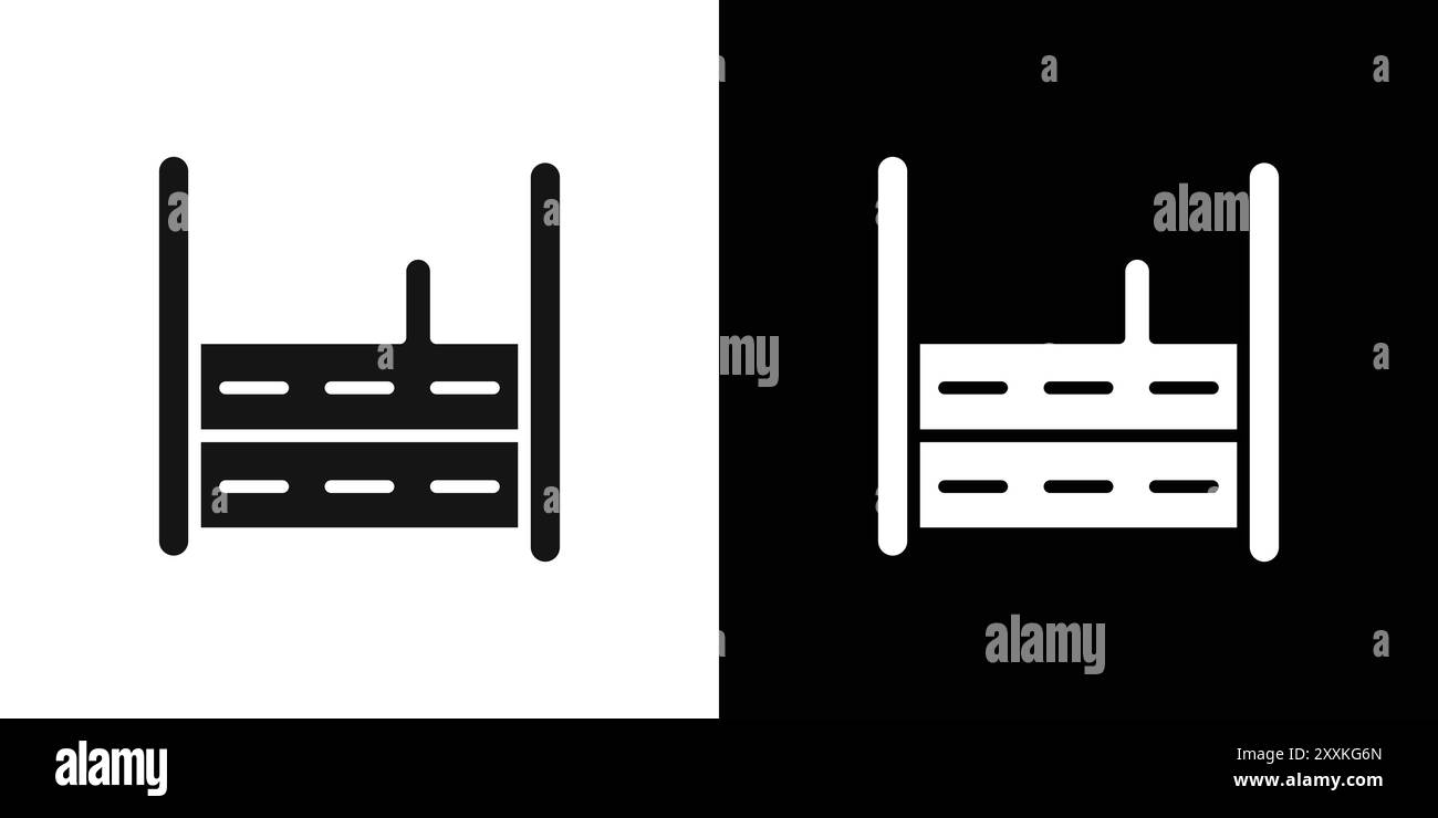 Moot hall icon logo sign vector outline in black and white color Stock ...
