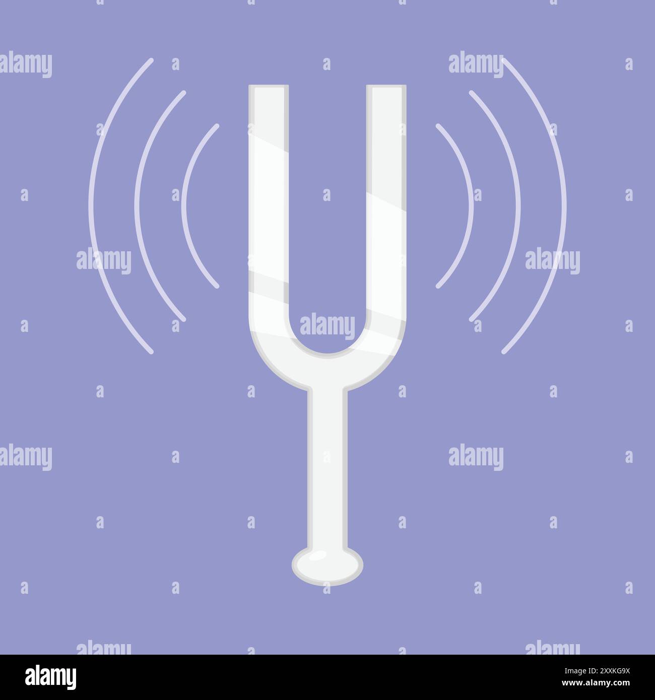 tuning fork vector icon. tuning fork science education. physics tuning ...