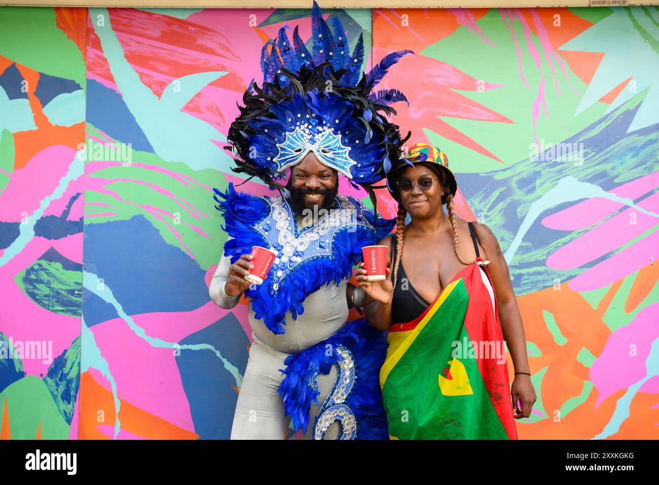 EDITORIAL USE ONLY Carnival goers Michael Styles and Sereka Robert in ...