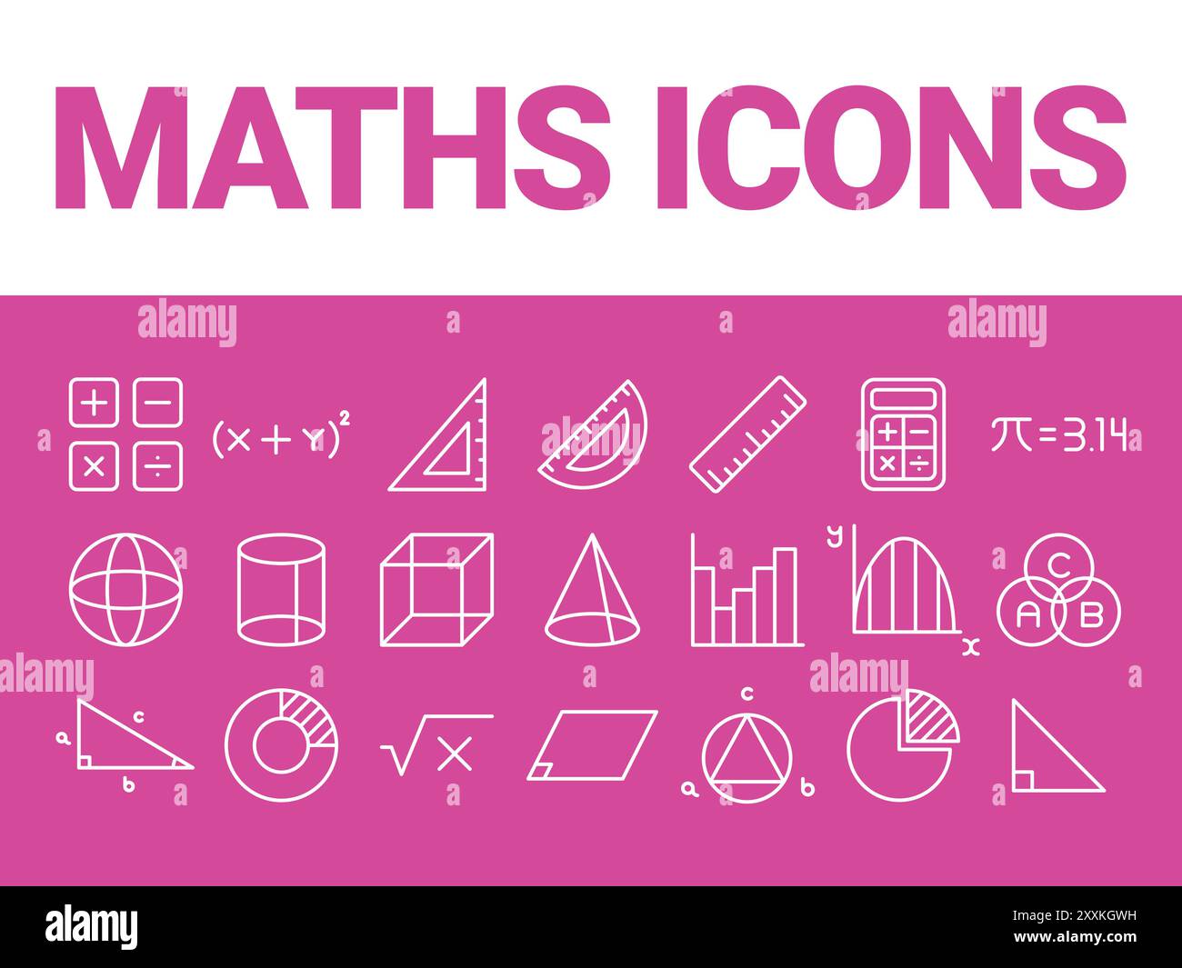Cartoon Math Symbols Stock Illustration Download Image Mathematic