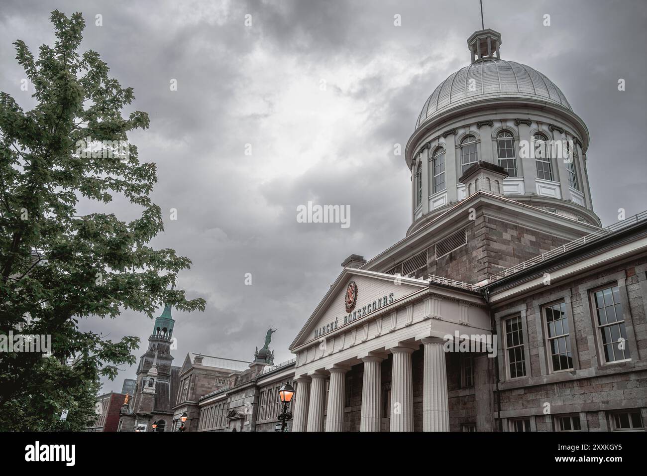 Old Montreal Landmarks, Quebec, Canada Stock Photo - Alamy