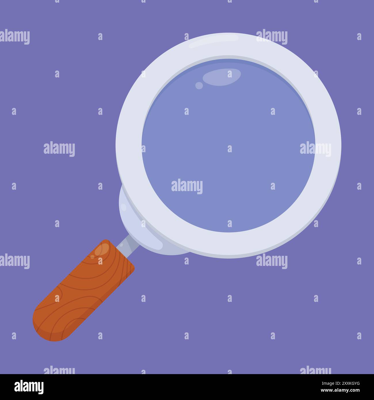 magnifying glass vector icon. magnifying glass education tool vector ...