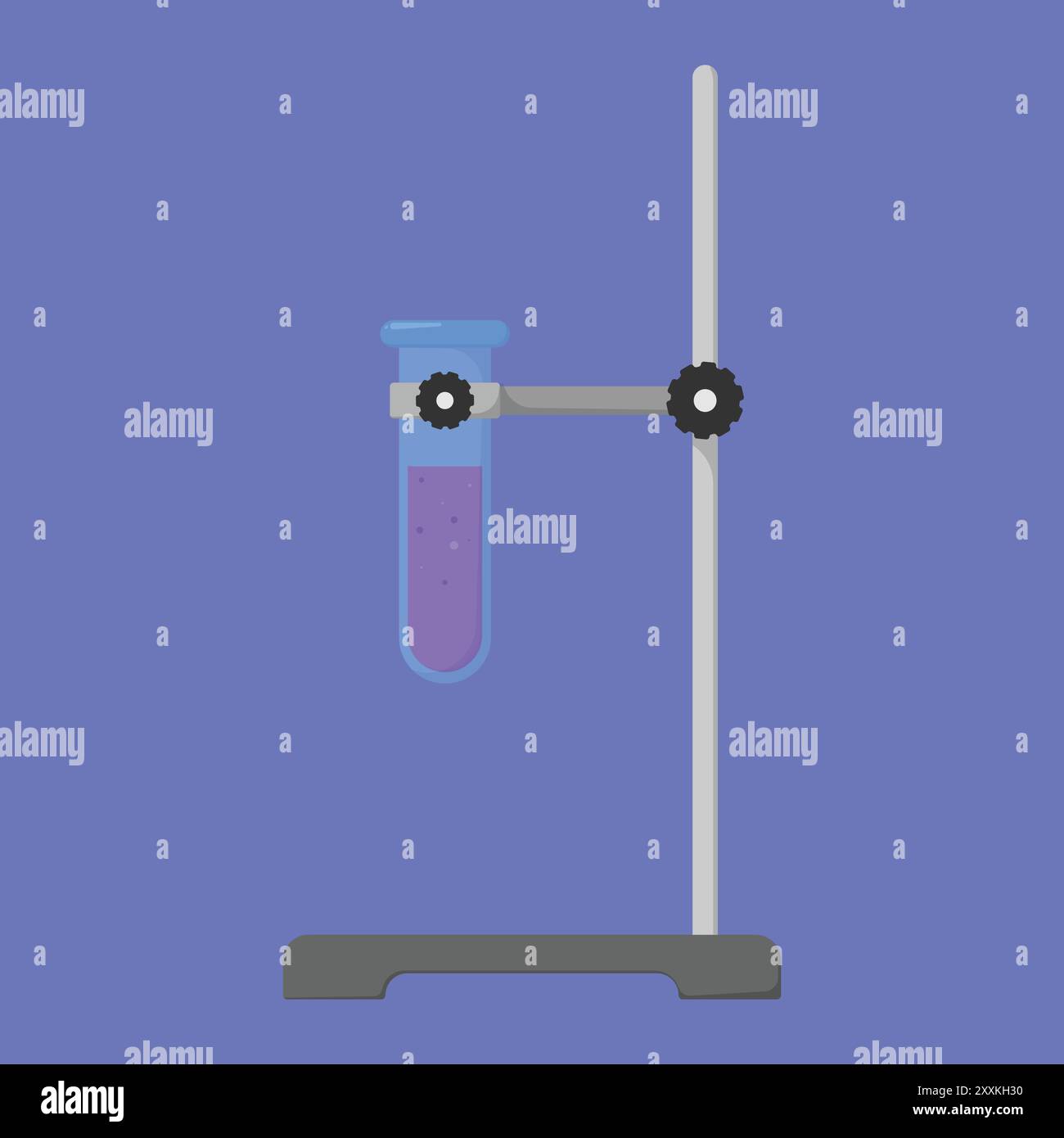Test Tube with Iron Stand icon vector. test tube chemical education ...