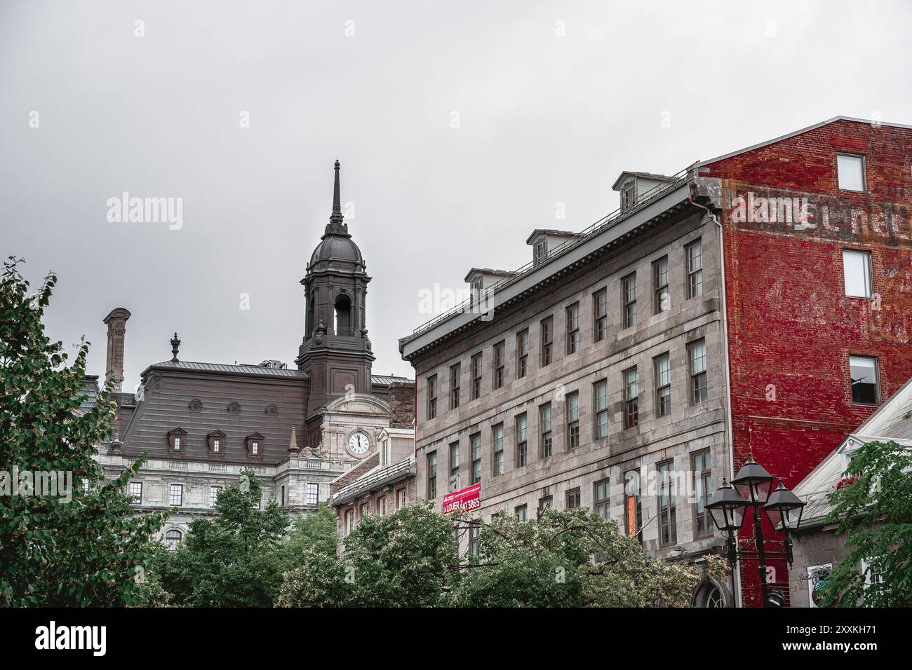 Old Montreal Landmarks, Quebec, Canada Stock Photo - Alamy
