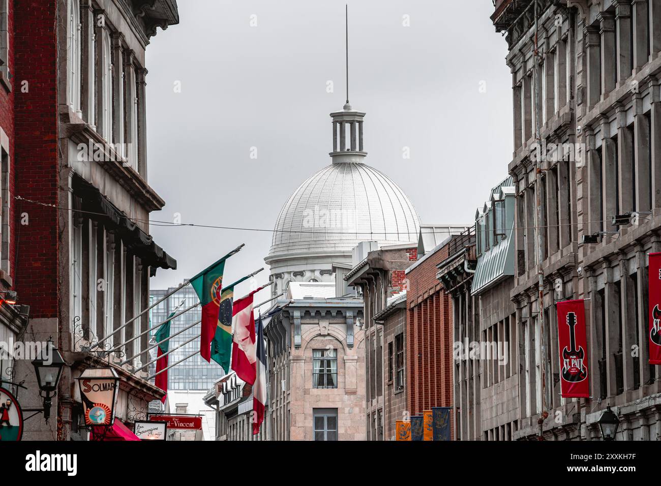 Old Montreal Landmarks, Quebec, Canada Stock Photo - Alamy