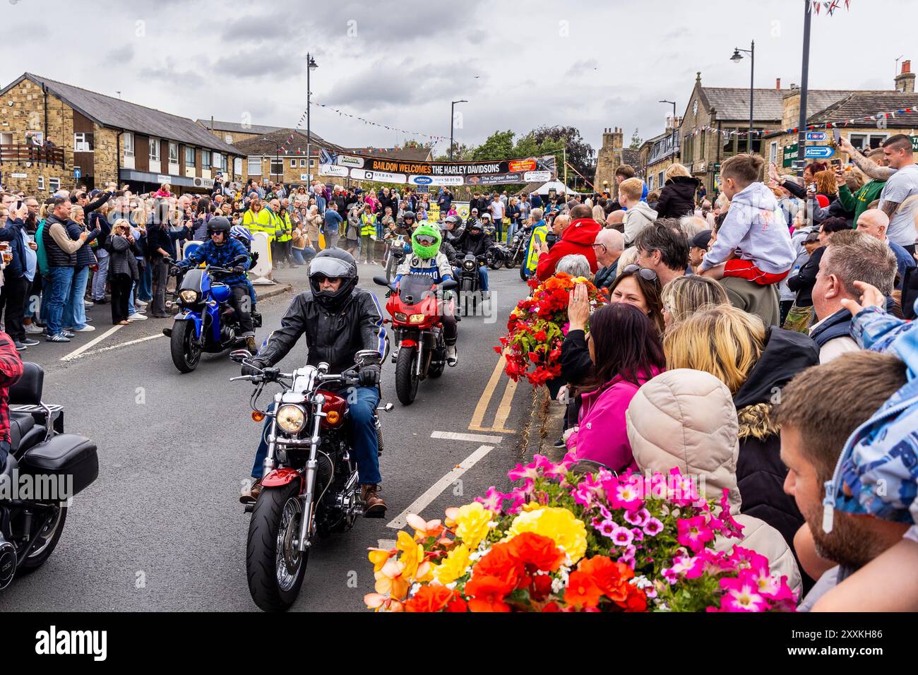 Bradford, UK. 25th Aug, 2024. Shipley Harley Davidson Rally. Hundreds ...
