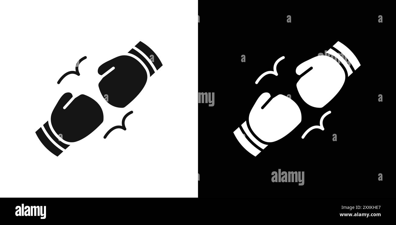 Rivalry icon logo sign vector outline in black and white color Stock ...