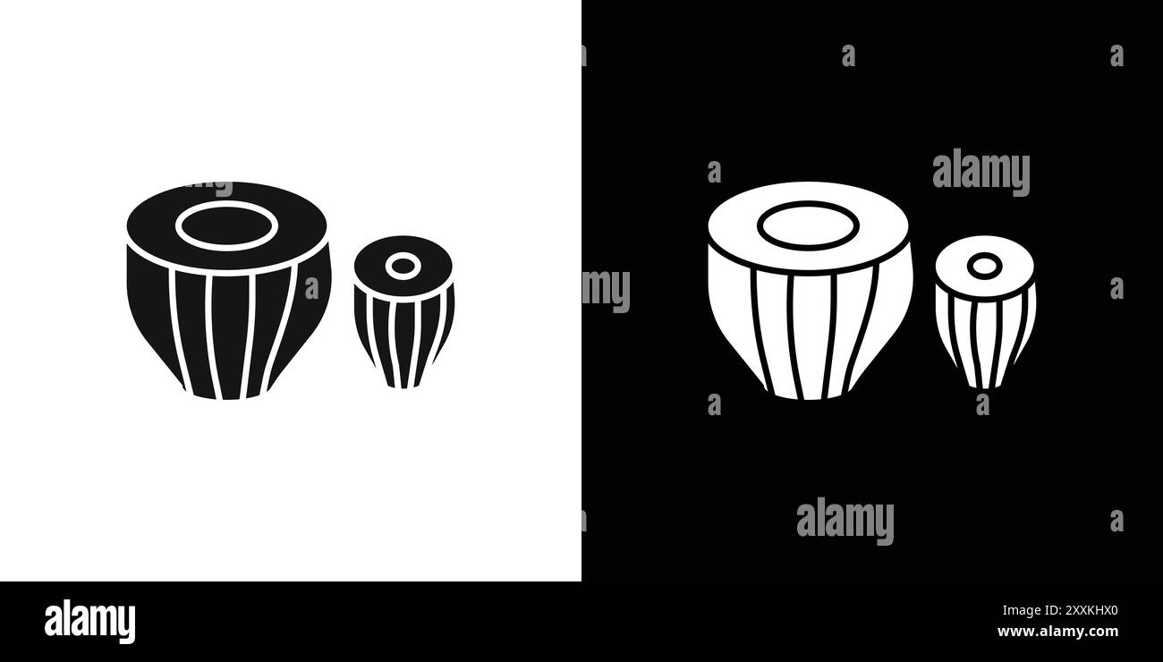 Tabla icon logo sign vector outline in black and white color Stock ...