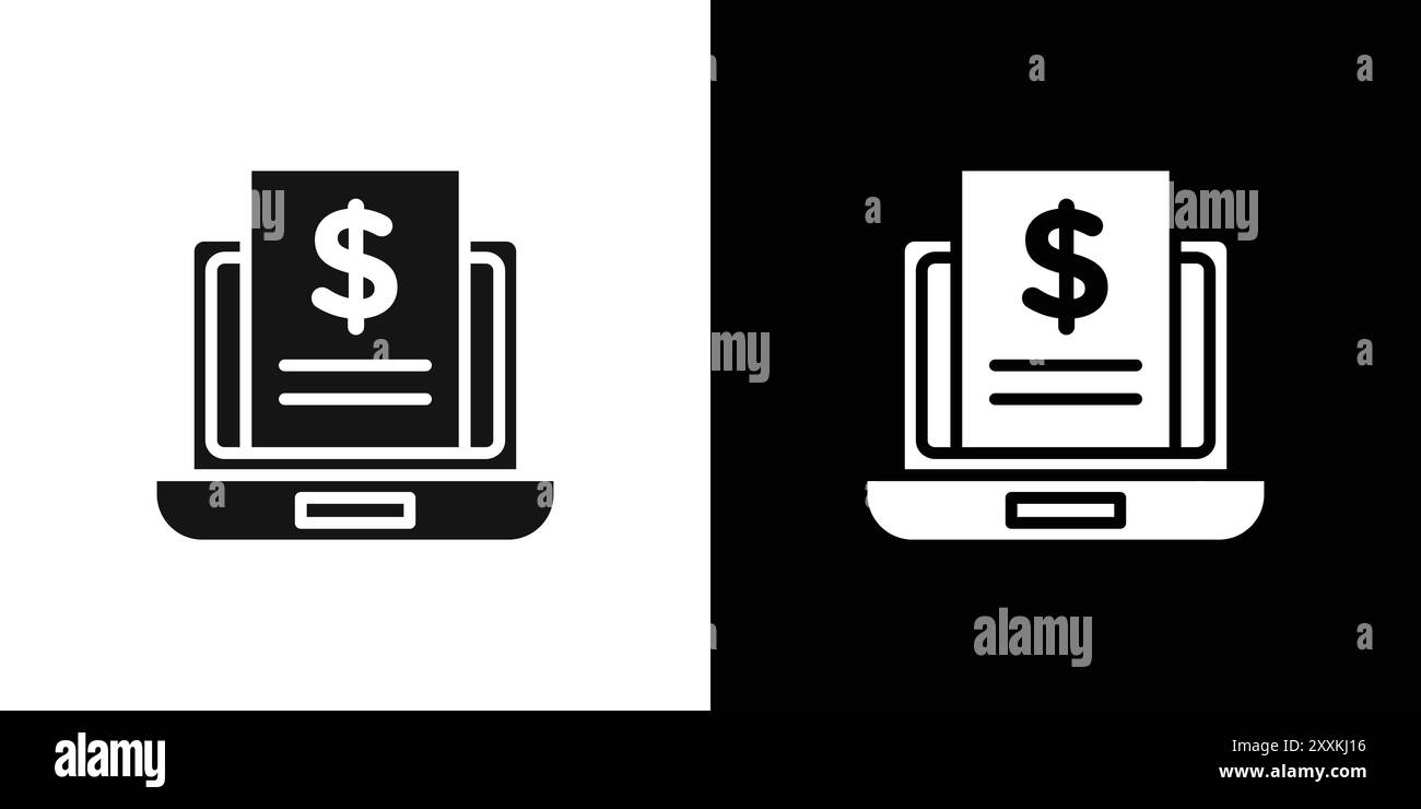 Subscription Model icon logo sign vector outline in black and white ...