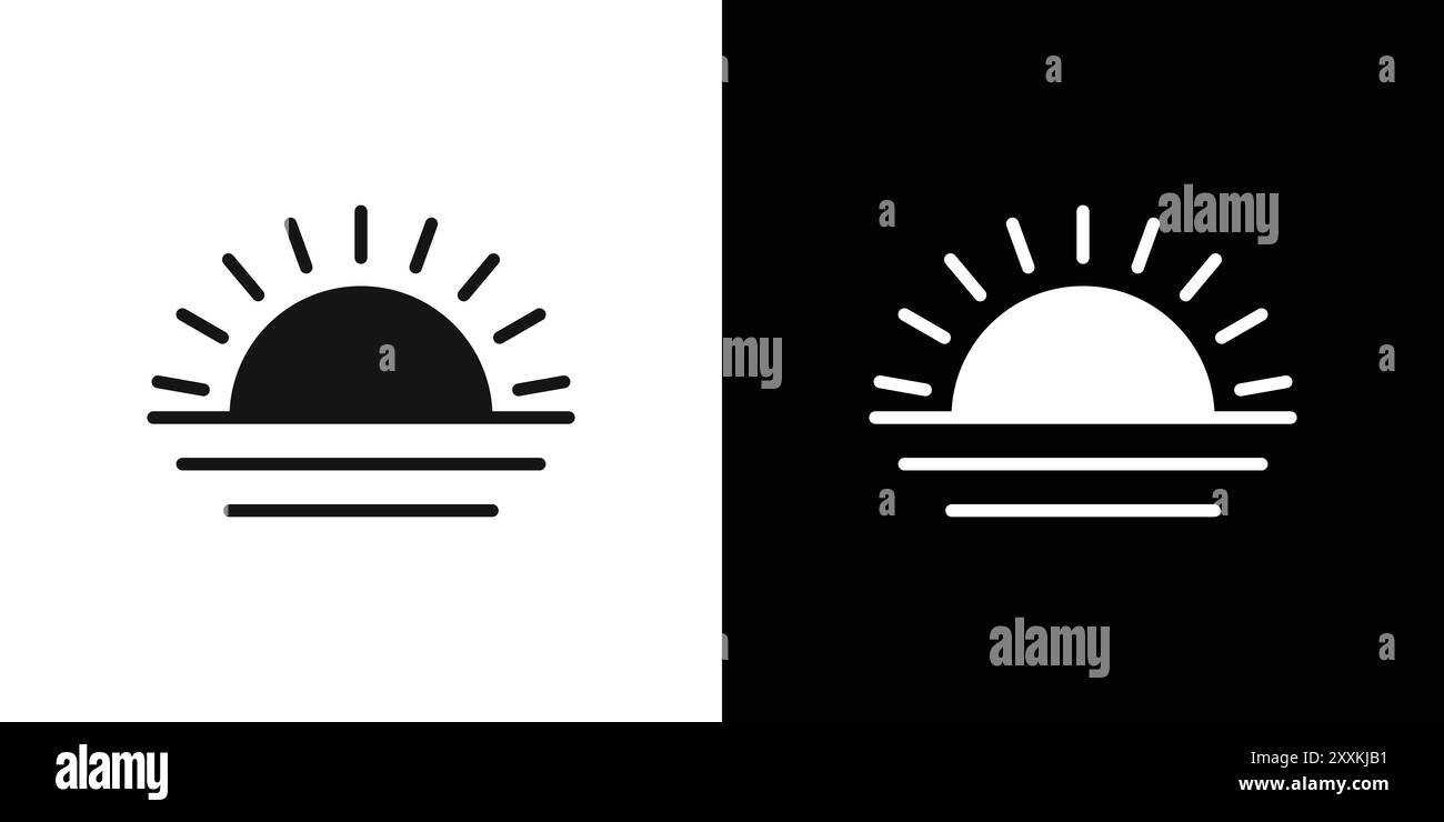 Sunrise Icon Black And White