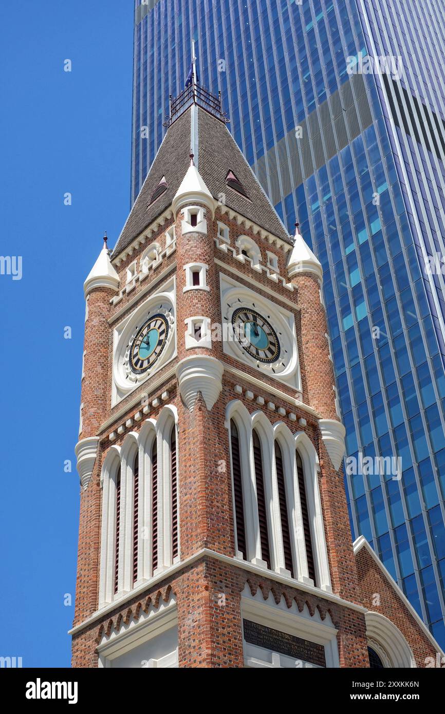 Perth, Western Australia, The Perth Town Hall Clock Tower, on the ...