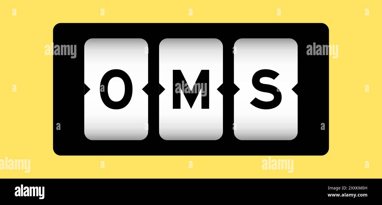 Black color in word OMS (Abbreviation of Order management system or ...