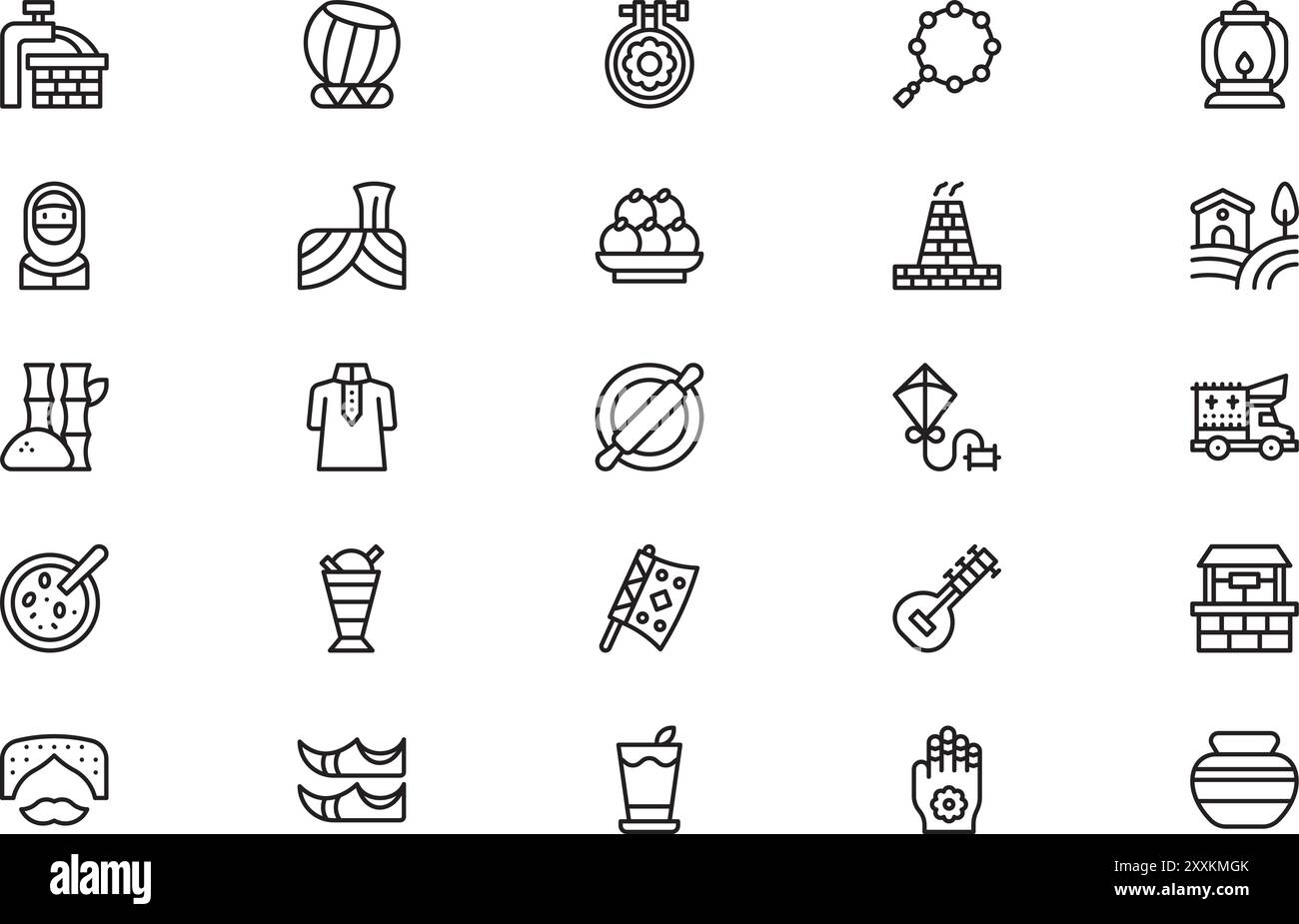 Kheer vector Black and White Stock Photos & Images - Alamy