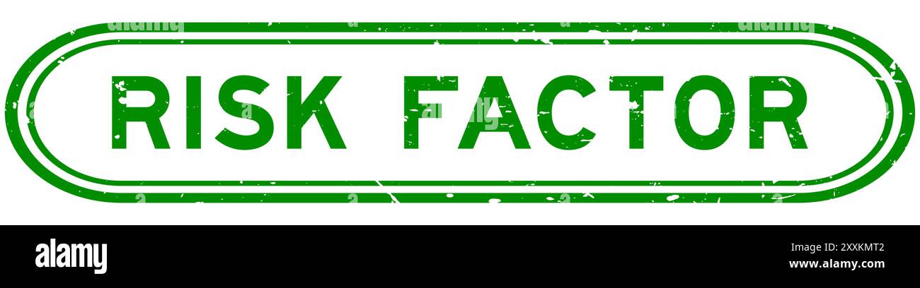 Grunge green risk factor word rubber seal stamp on white background Stock Vector Image & Art - Alamy