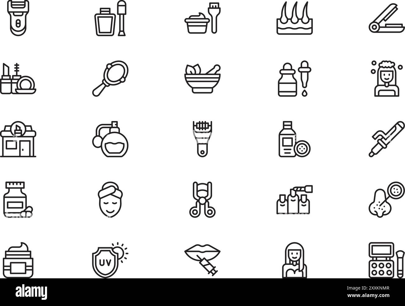 Botox icons Cut Out Stock Images & Pictures - Alamy